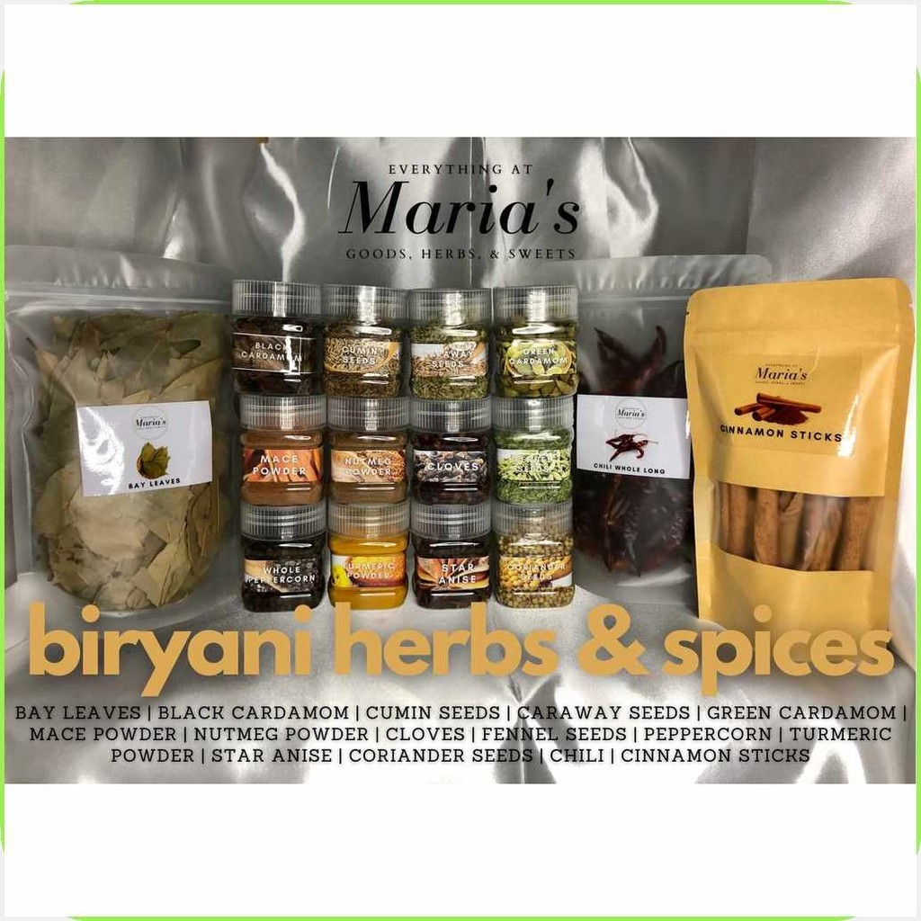 BIRYANI`Io}HERBS^gF/&%cm:SPICES%w/-$C/Mace$W/,Chilis,$i/Coriander,$D ...