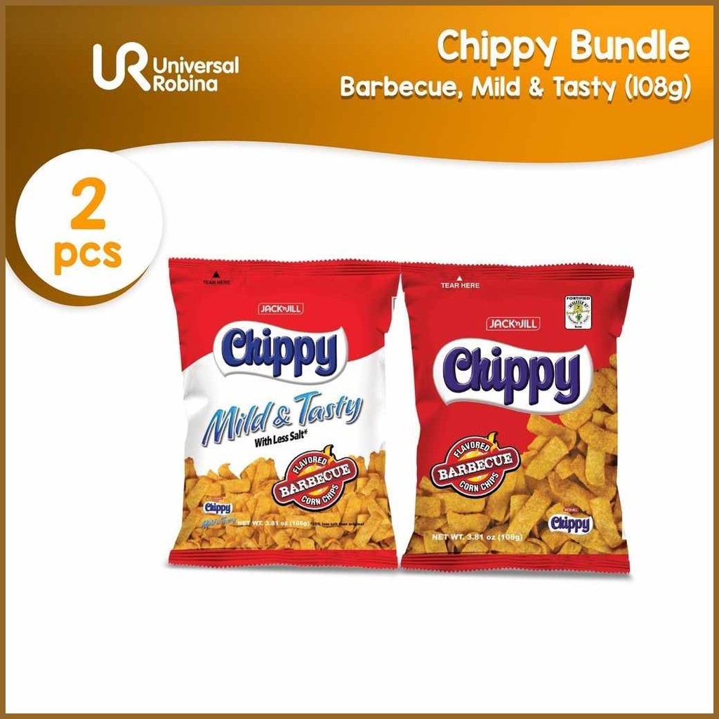 Chippy Barbecue Flavored Corn Chips 108g and Chippy Mild & Tasty ...