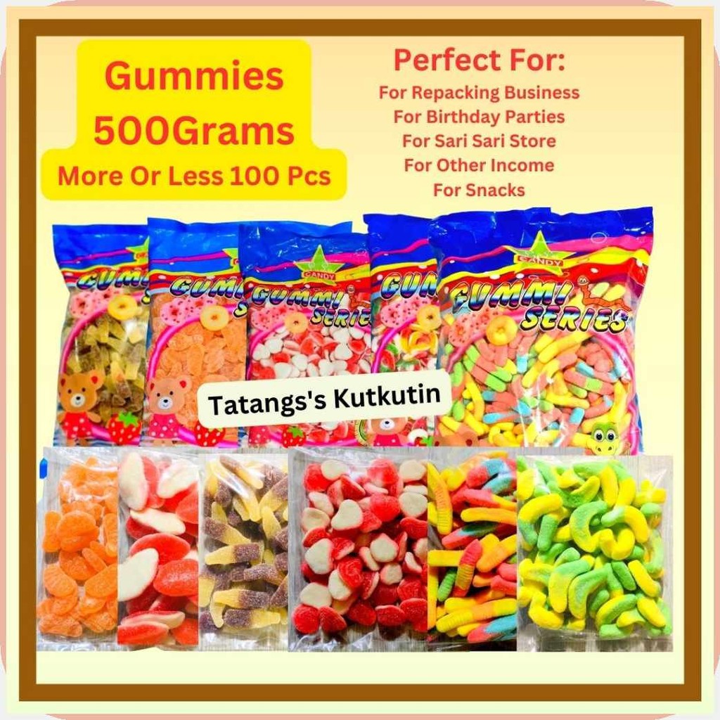 500g Gummy Candy Wholesale Package 1kg Assorted Gummies Candies for ...