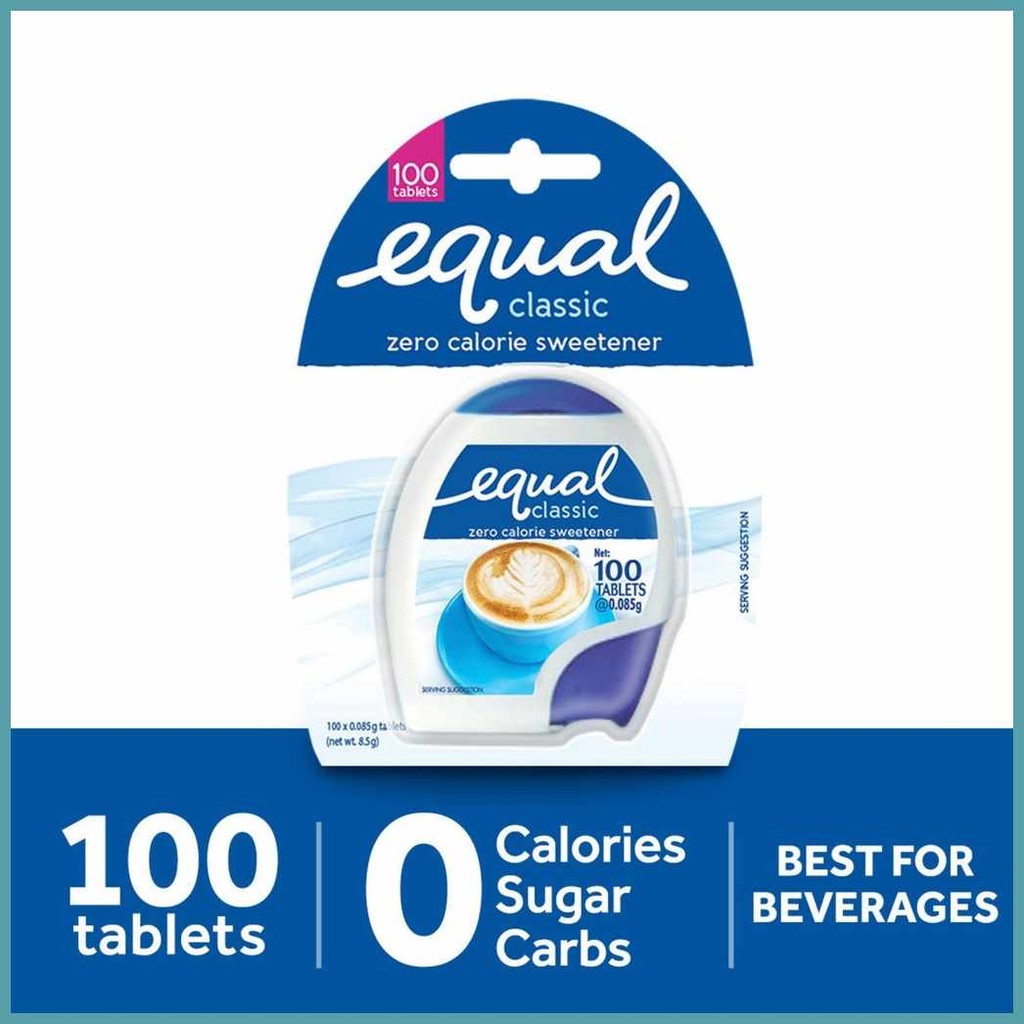 Equal*HF+Classic-ET^Zero@P+Calorie S+Y+L+R+c+Sweetener 100 Tablets - 1 ...