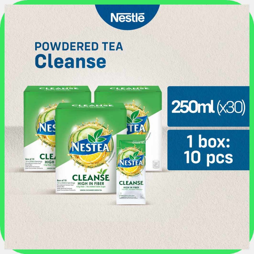 Nestea Cleanse Lemon Cucumber Powdered Green Tea with Fiber 250ml ...
