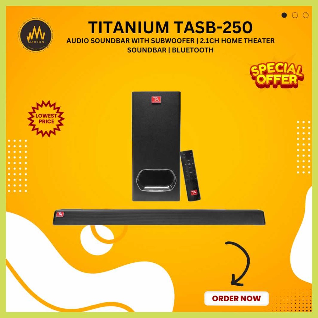 titanium&zH~SoundbarS-with-TSubwoofer-sTASB-250,JJ[|,vs[2.1CH,wo[,dU ...