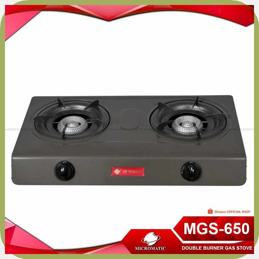 Micromatic+I'MGS-650`qr}Double$j^Burner.j]Gas.s]Stove.w](Grey) | Shopee ...