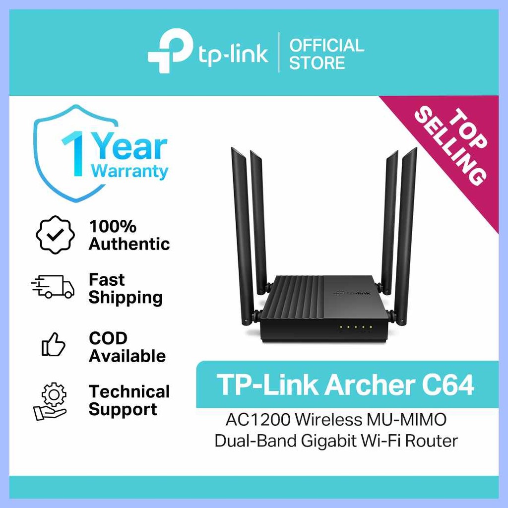 TP-Link*EB=|@gH@zg@pH@wZ@cz@qh Po@Archer C64 | Dual Band | AC1200 | MU ...