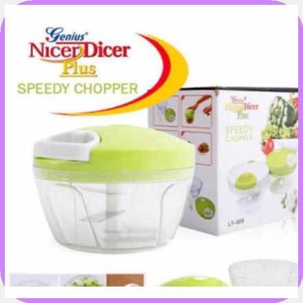 Genius Nicer Dicer Plus Speedy Chopper - Green | Shopee Philippines
