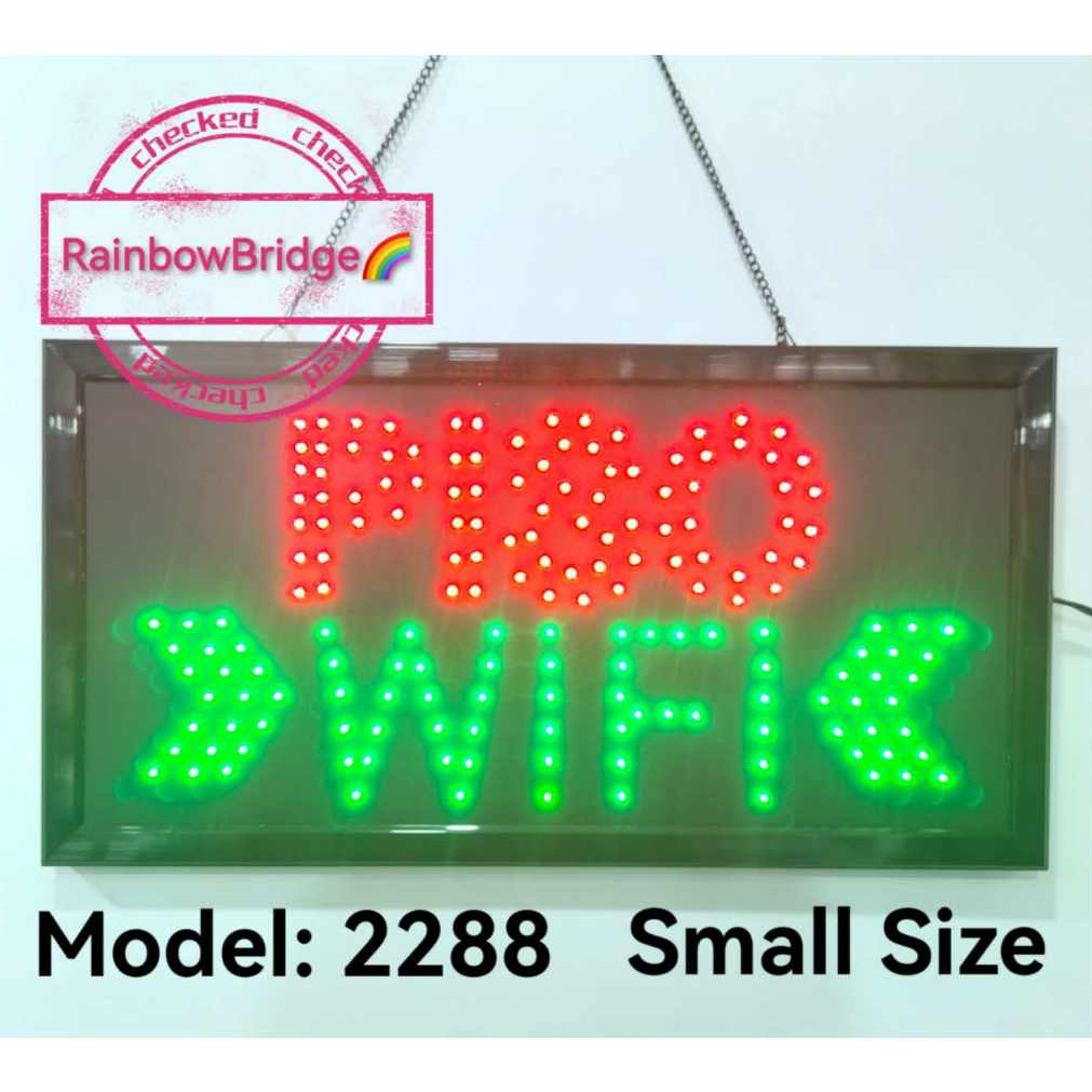 PISO WIFI - RAINBOW BRIDGE LED SIGNAGE (New2288-Small-Large) #SIZE ...