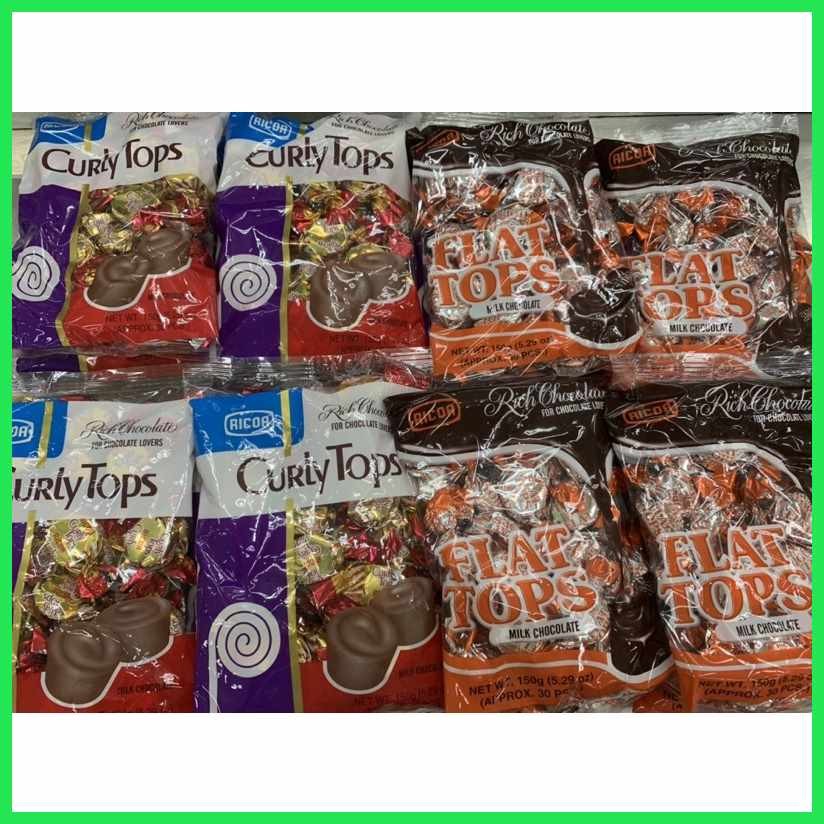 CURLY TOPS / FLAT TOPS MILK CHOCOLATE 15’s/ 30’s INSIDE | Shopee ...