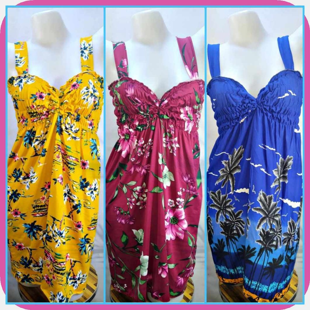Mini Cleavage Daster | Smocking Dress | Pambahay Duster | Shopee ...