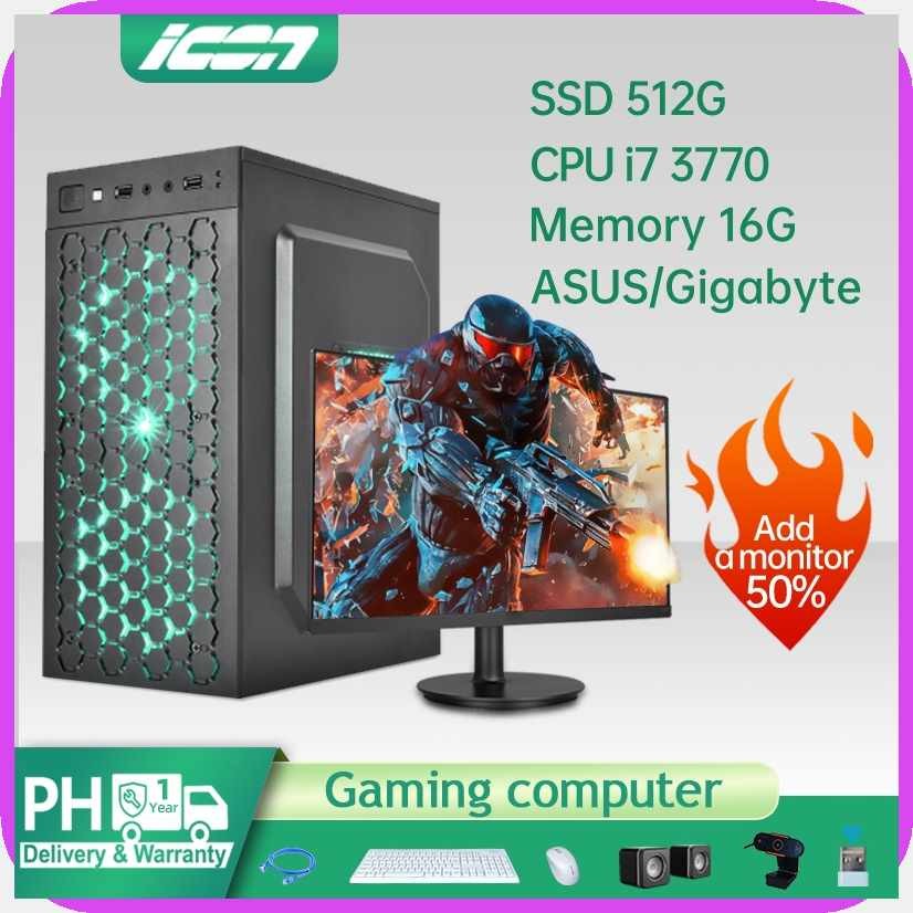 ICON Desktop PC I7 Desktop Computer 512G SSD Office Gaming Computers ...