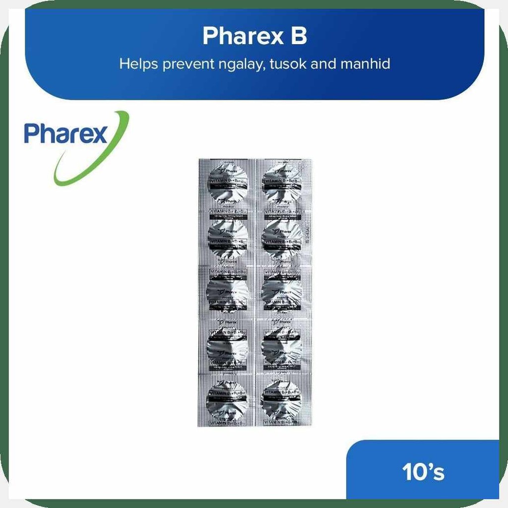 Pharex}pB>B-Complex Vz}Vitamin>yj}B1+B6+B12>Iq}->Hc}Prevention>tc}of ...