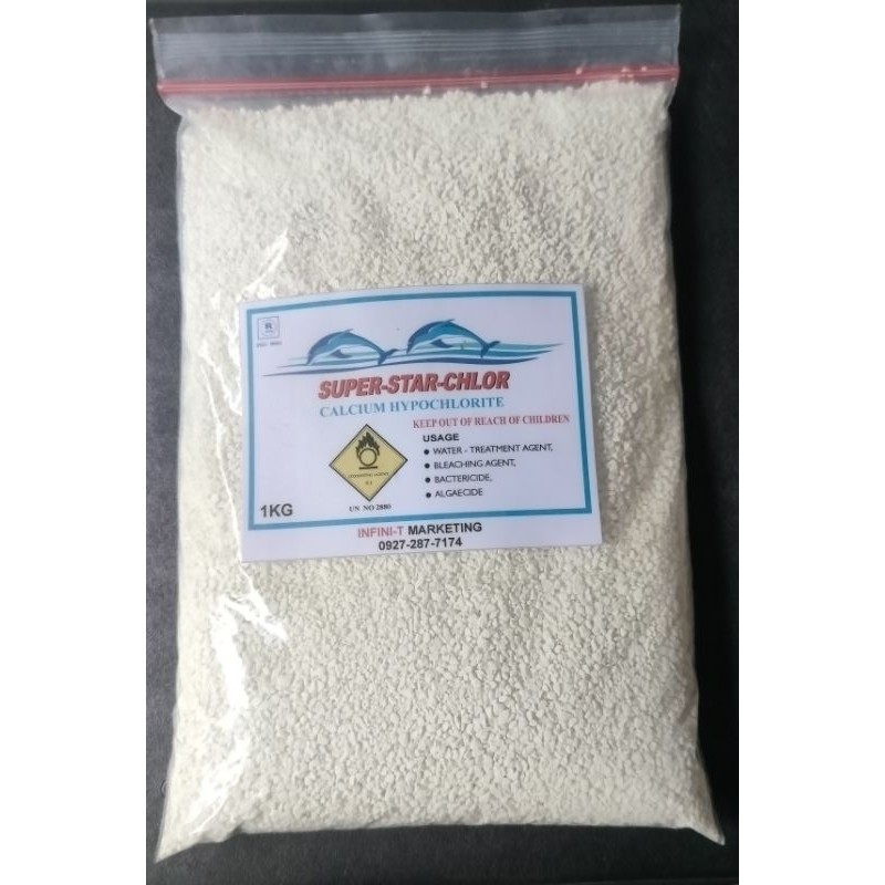 SUPER-STAR-CHLOR Chlorine Granules 1kg | Shopee Philippines