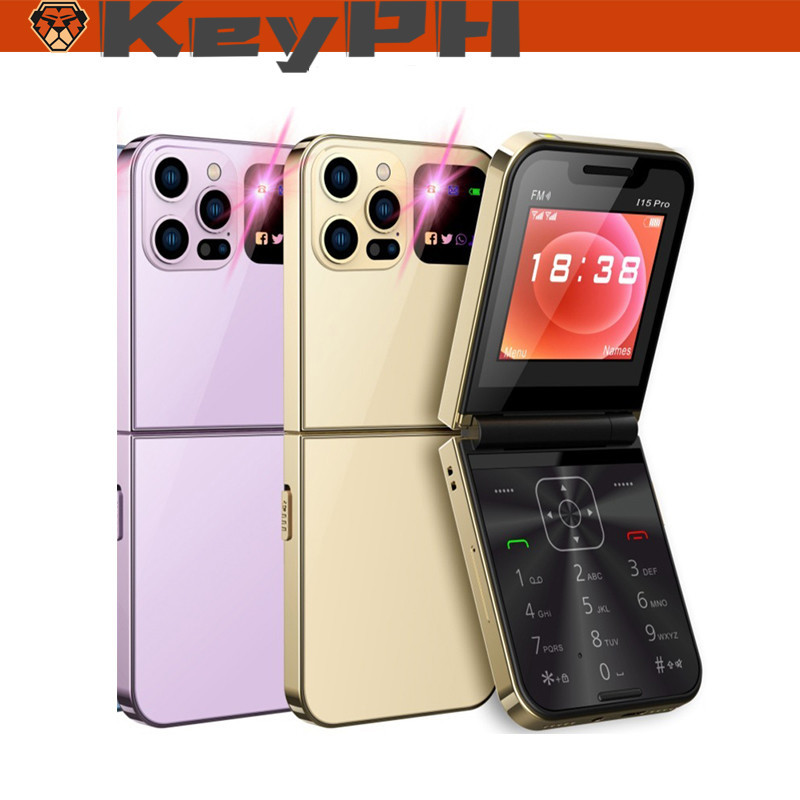 【Fast Deliver】Original Flip Phone i15 pro Mobile Phone 2G 3G dual card ...