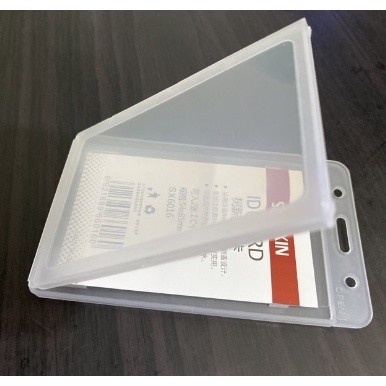 1Pcs Plastic ID Card Holder Plastic DOUBLE FACE ID CASE | Shopee ...