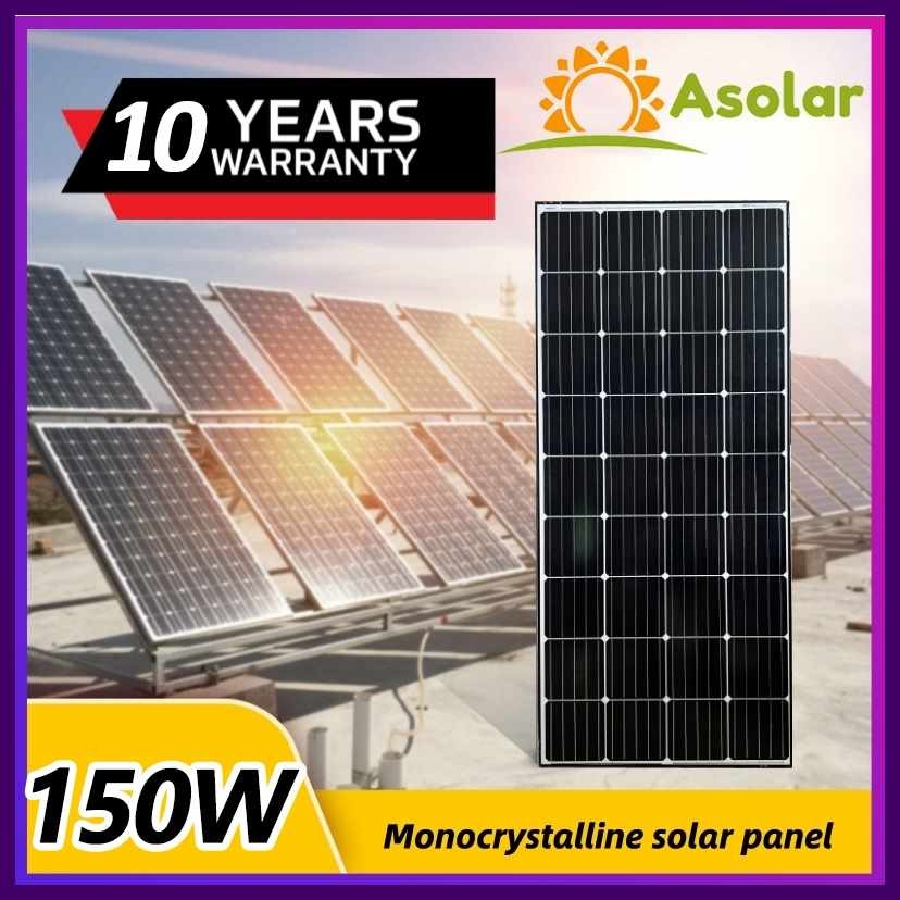 SOLAR PANEL 150watts MONOCRYSTALLINE 150w | Shopee Philippines