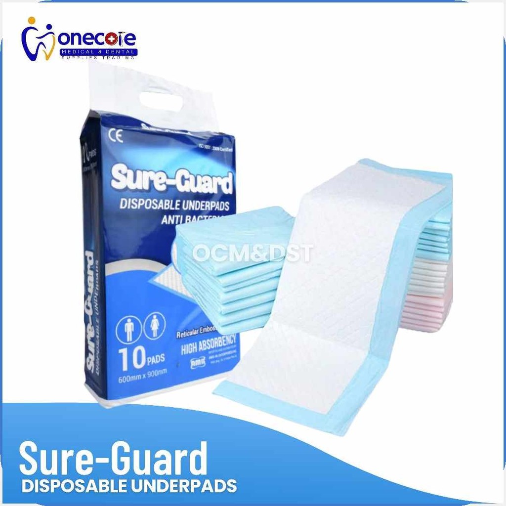 Sure-guard.lP^|$ks&Underpads,NF!Disposable[Xe!(10[R!pads/pack) | Shopee ...