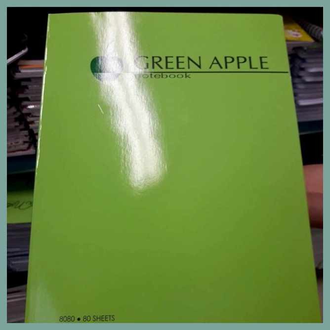 Green+l&apple!Yk~padded$Pj^notebook/uG^8/aN^1/2/fR^x/fy^11/W_inches ...