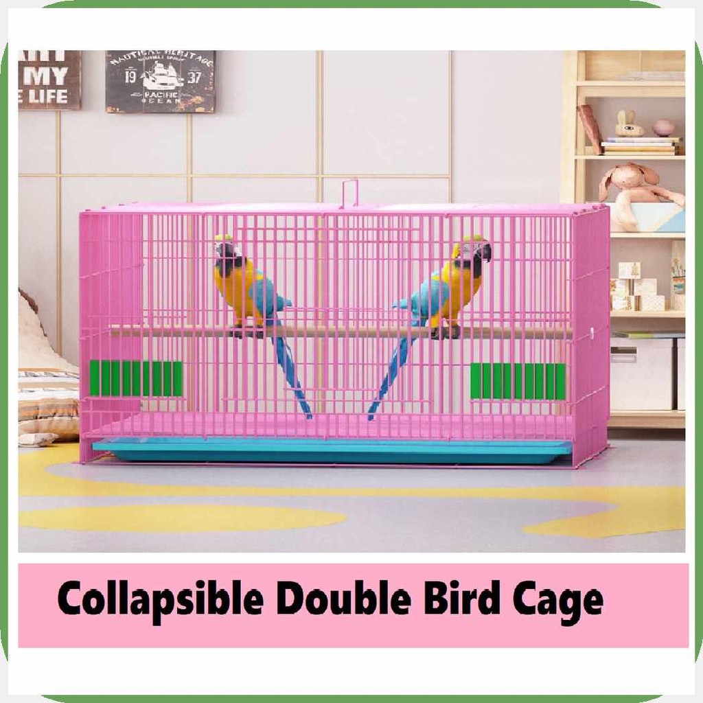 Hanging,o(Rectangular%D%Collapsible%b:Single%X:Bird%B;Cage | Shopee ...