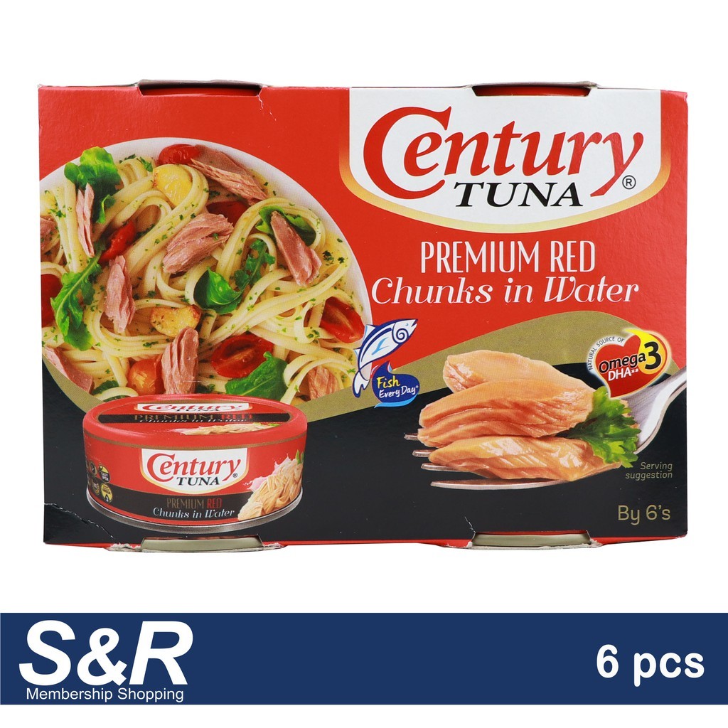Century Tuna Chunks in Water 6 cans | Shopee Philippines