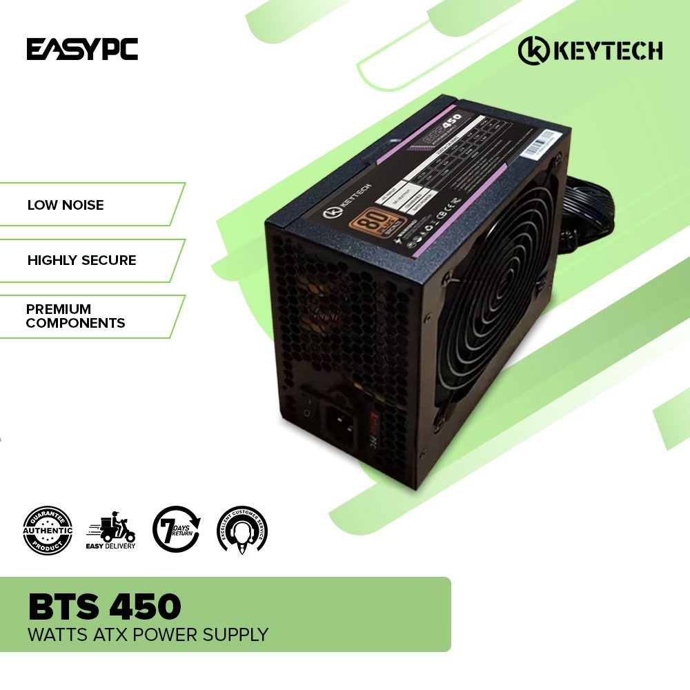 EasyPC | Keytech BTS 450 | 550 | 650| 750watts power supply| ATX ...