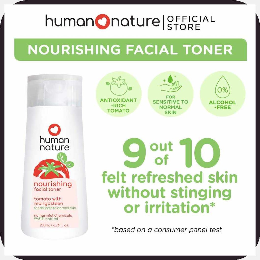 Human Nature Nourishing Facial Toner (No Harmful Chemicals) | Shopee ...