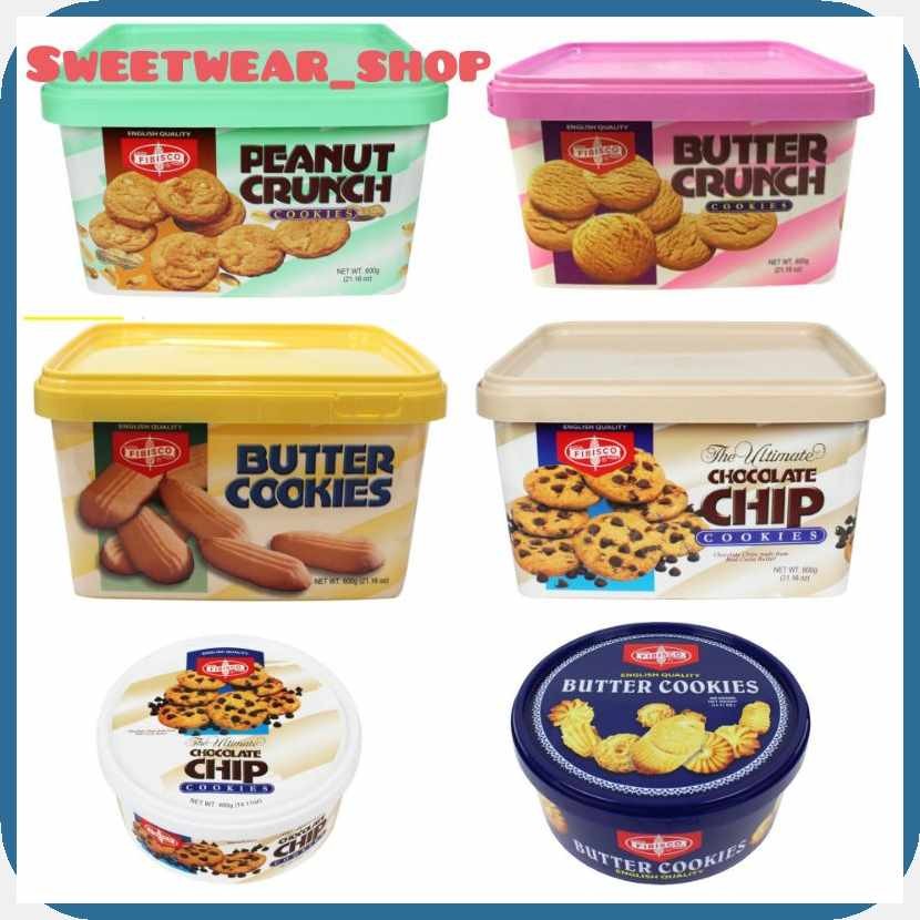 Fibisco Butter Cookies / Peanut Crunch / Butter Crunch / Chocolate Chip Cookies (600g & 400g ...