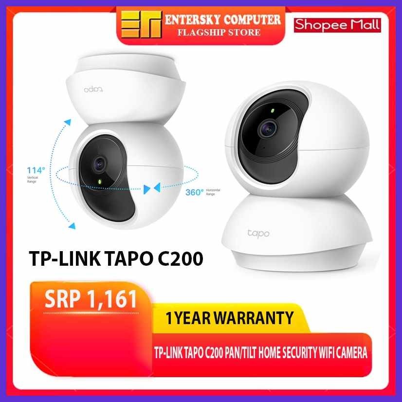 Tapo C200 Pan/Tilt Home Security Wi-Fi Camera with Dhua SD card ...