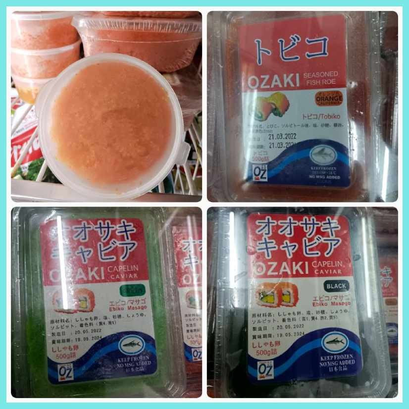 GREEN*BLACK*ORANGE`m)masago/ebiko&FP(tobiko | Shopee Philippines