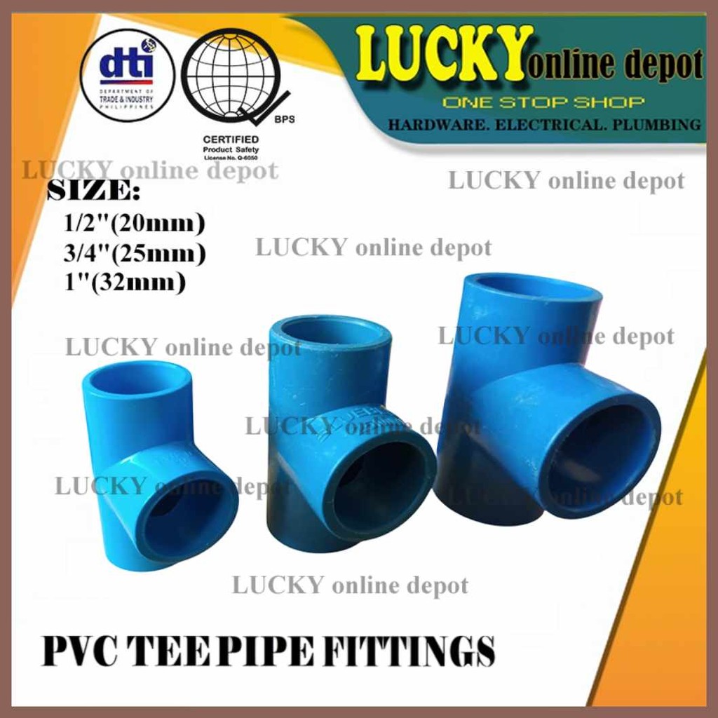 BLUE-W`PVC'mz/TEE>cz)PIPE}SV)FITTINGS}Do)1/2,}gN)3/4,}uL)1}z)( SOLD PER ...