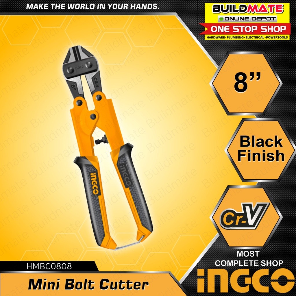 BUILDMATE Ingco 8 inch Mini Bolt Cutter Wire Mesh Cutter Cutting Tool ...