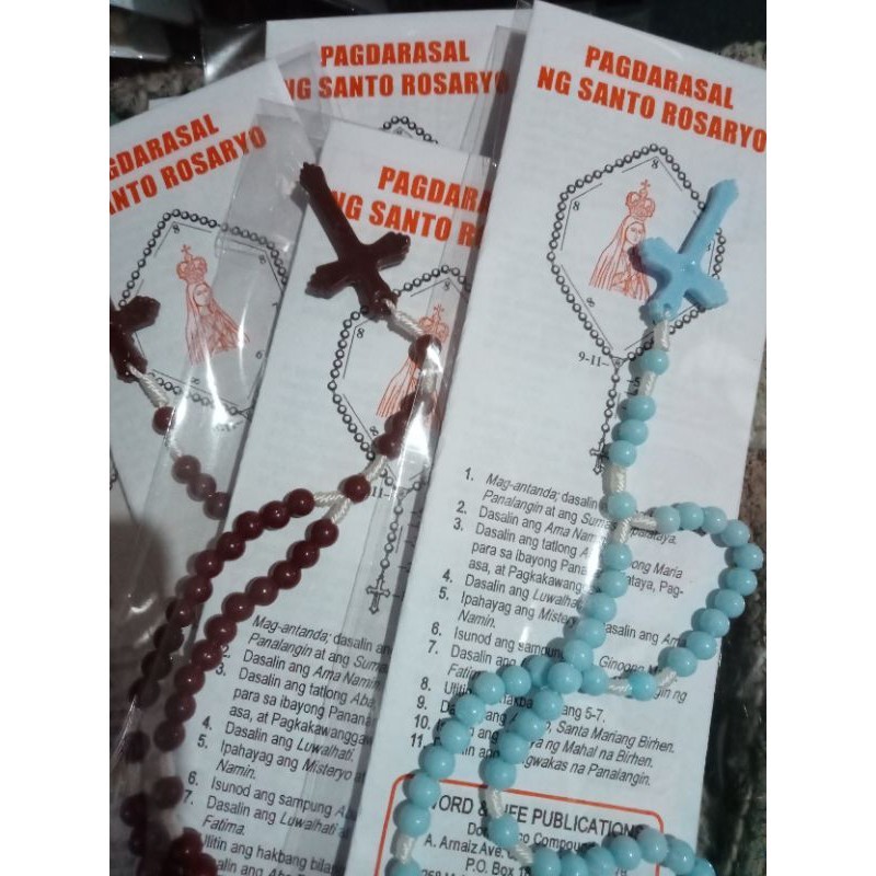 Rosary Guide with Rosary - TAGALOG/ENGLISH | Shopee Philippines
