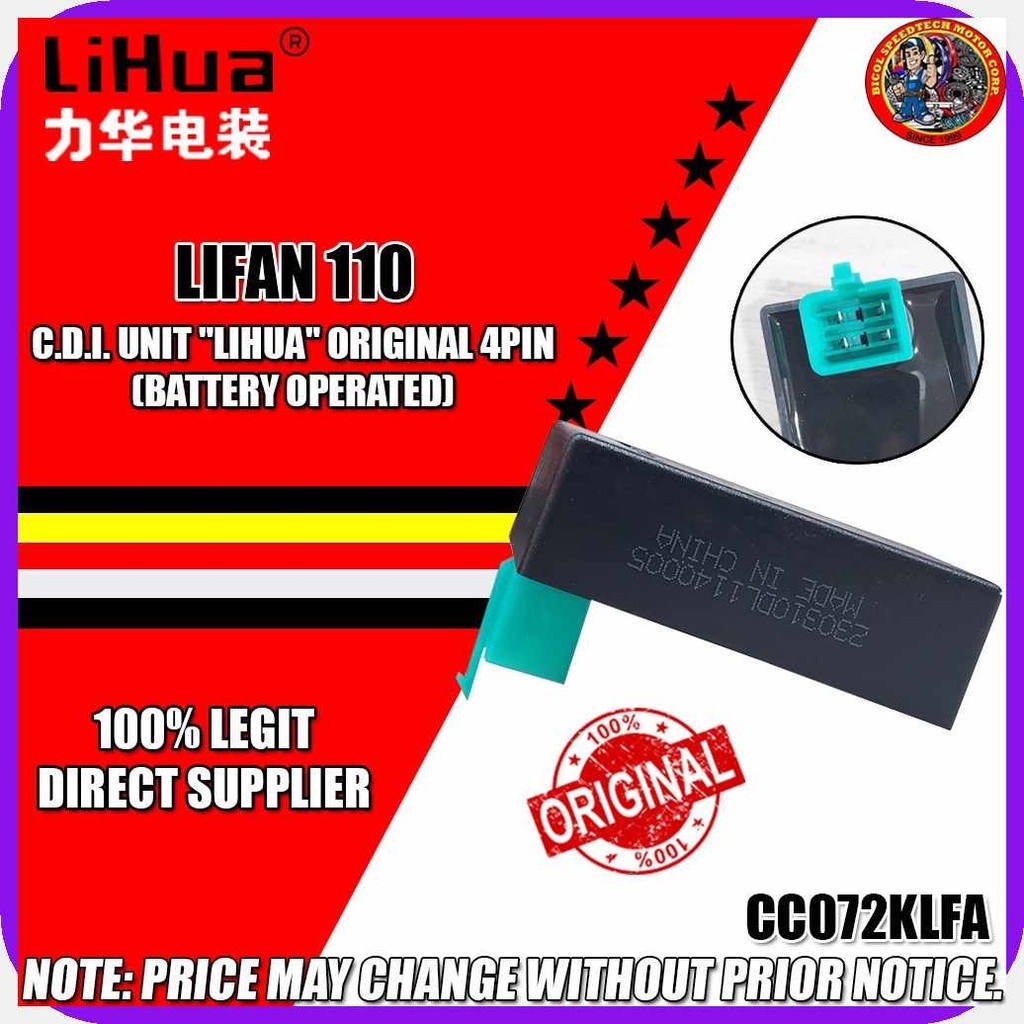 LIFAN[F$110~l?C.D.I*E?UNIT*W?100%*Q?ORIGINAL*jx?LIHUA)fP>4PIN)OH ...