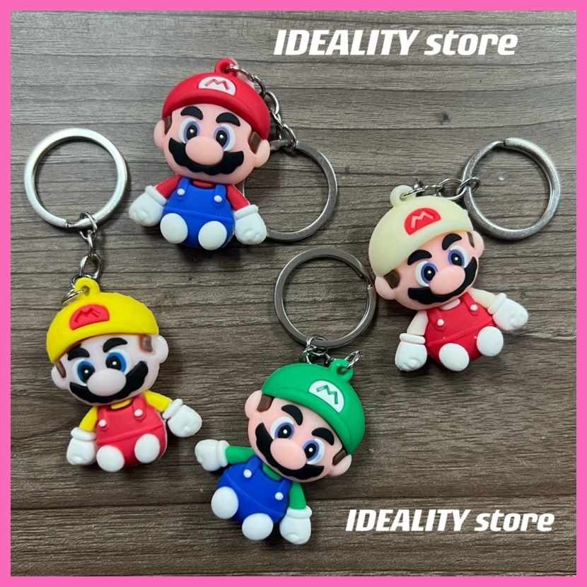 New Super Mario Mario Cute rubber keychain Mario games peripheral 3D ...