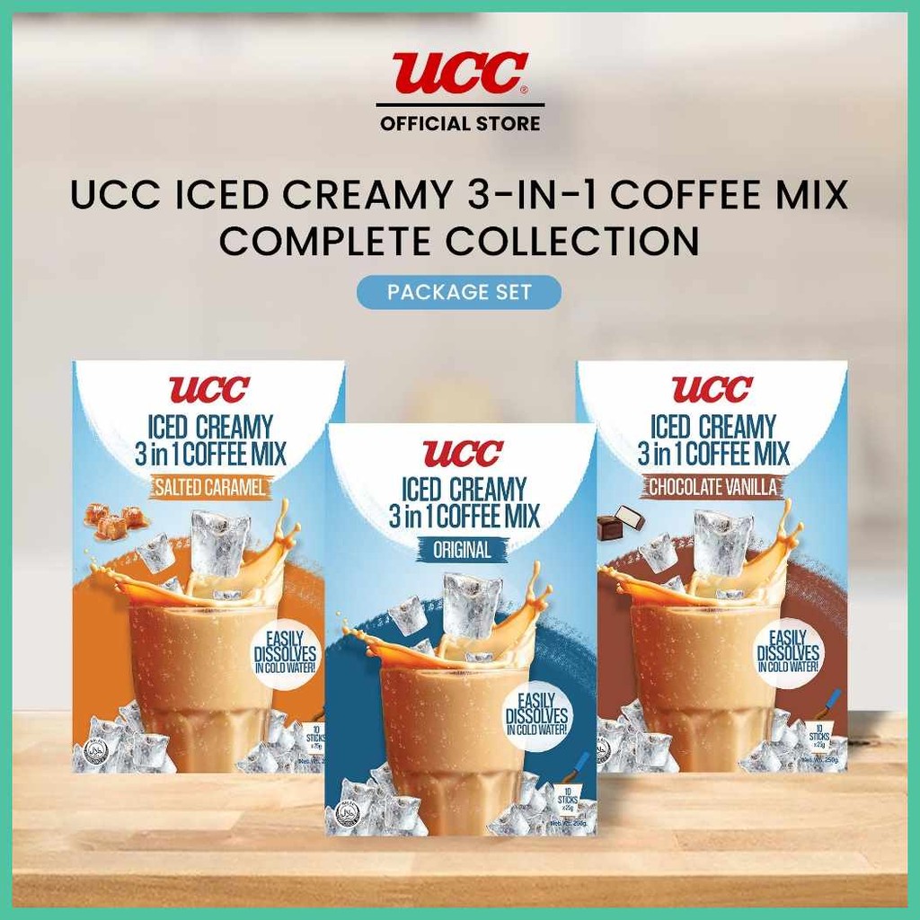 UCC Iced Creamy 3-in-1 Coffee Mix Complete Collection | Shopee Philippines