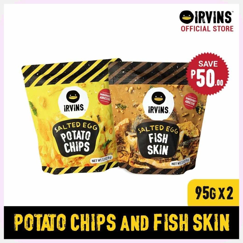 IRVINS{uI#SALTED+Tq+EGG+Ey@Fish+eK@Skin+uT@95g+Rk@and+Ex@Potato+AT@Chips 95g | Shopee Philippines