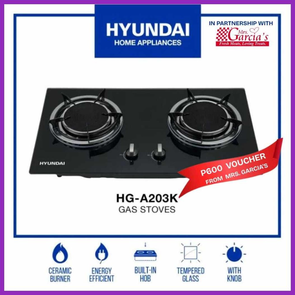 Hyundai*k=Double@n+Infrared+X@Burner+B@Tempered+w@Glass+a@Gas+H@Stove+c ...