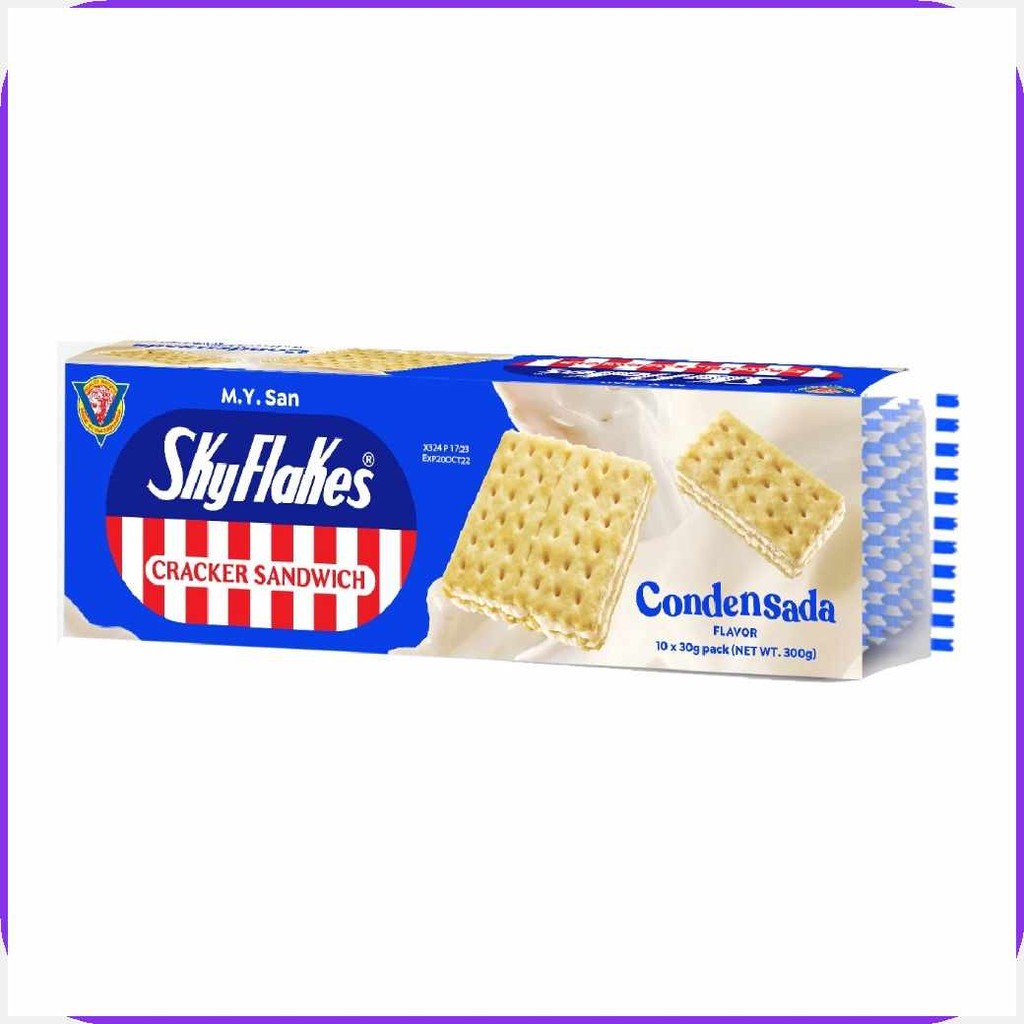 My San Skyflakes Cracker Sandwich Condensada 30g x 10s | Shopee Philippines