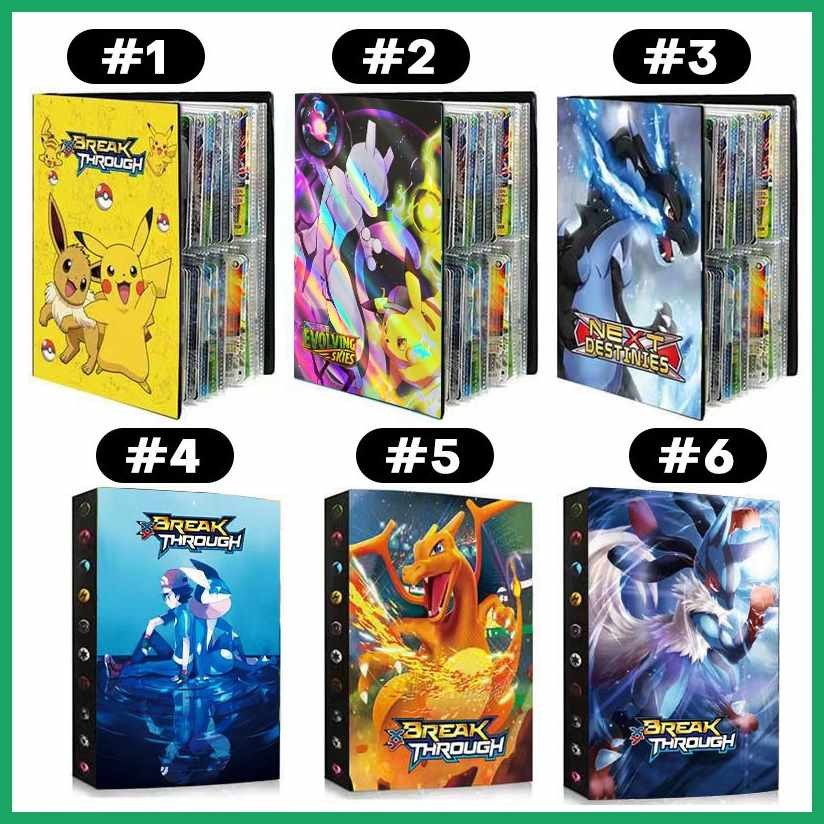 Pokemon Cards Holder Pokemon Card Album Book Cartoon Anime Game French ...