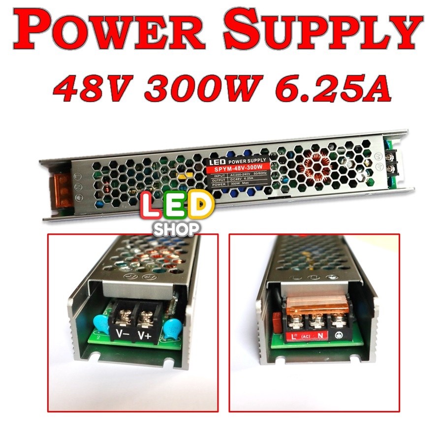 DC 48V LED Power Supply, Transformer 300w 6.25ampere, 300watts for led ...