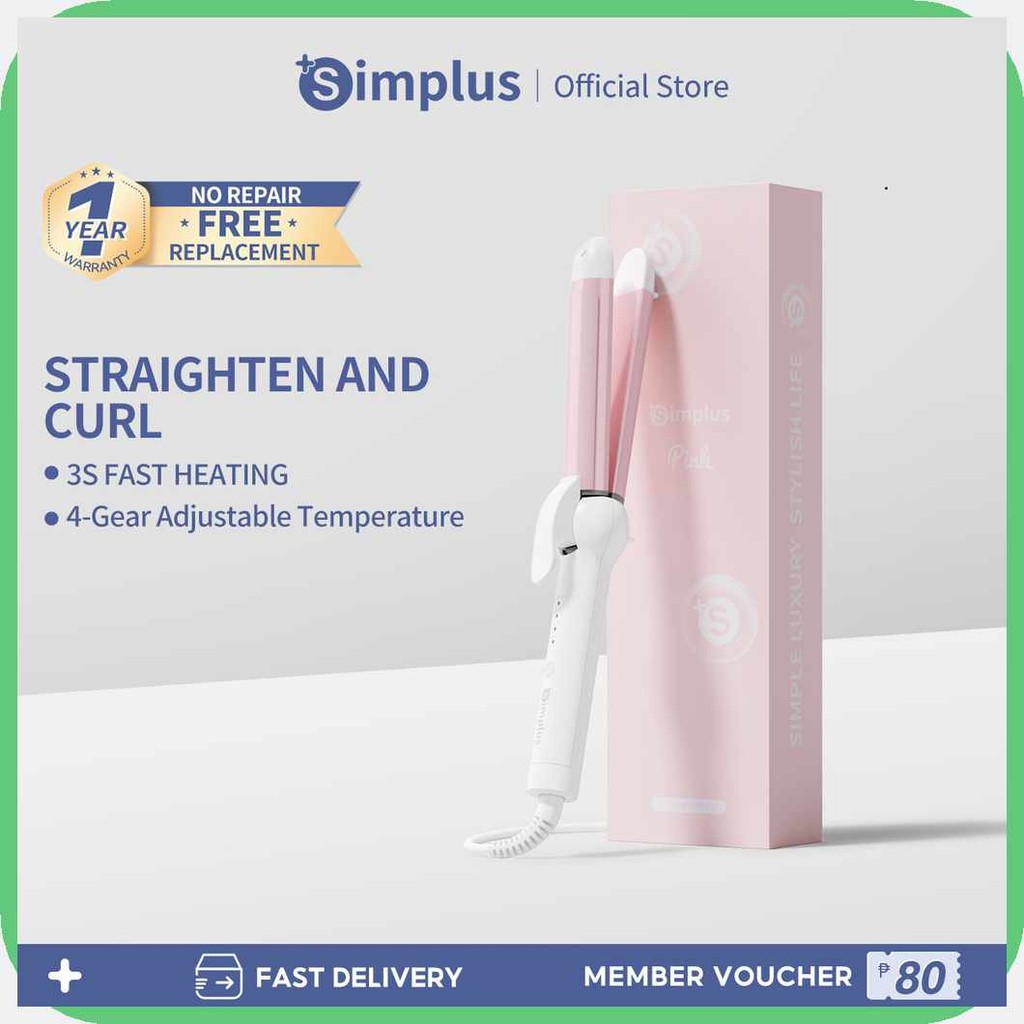 Simplus Hair Curler 2 in 1 Straightener and Curler Automatic Curling ...