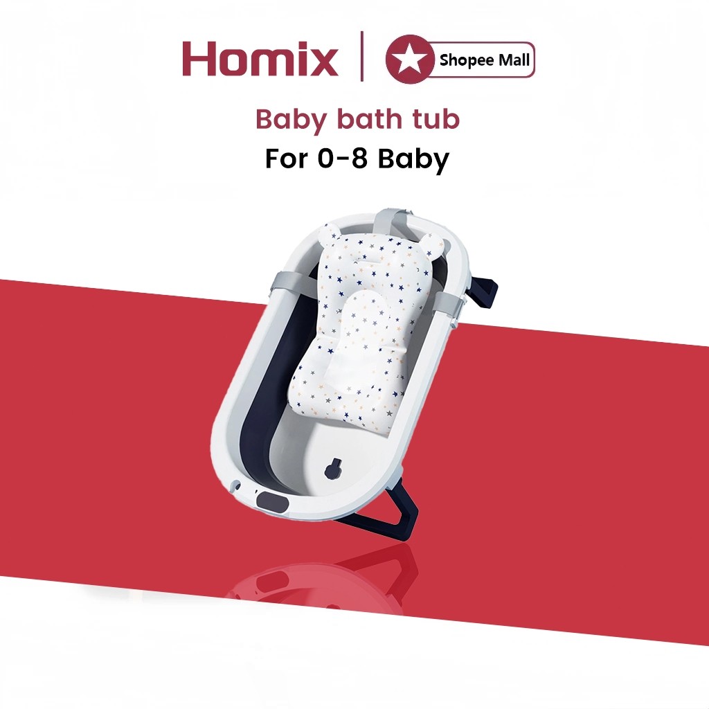 Baby Bath tub bath mat Baby Bath tub set Folding bath tub 0-6 Years ...