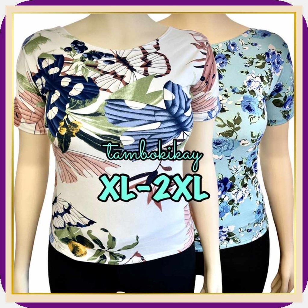 XL-2XL PLUS SIZE - FLORAL SCOOP BACK | Shopee Philippines