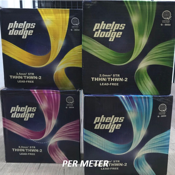 Phelps Dodge THHN Per Meter #8 #10 5.5mm #12 3.5mm #14 2.0mm Electrical ...