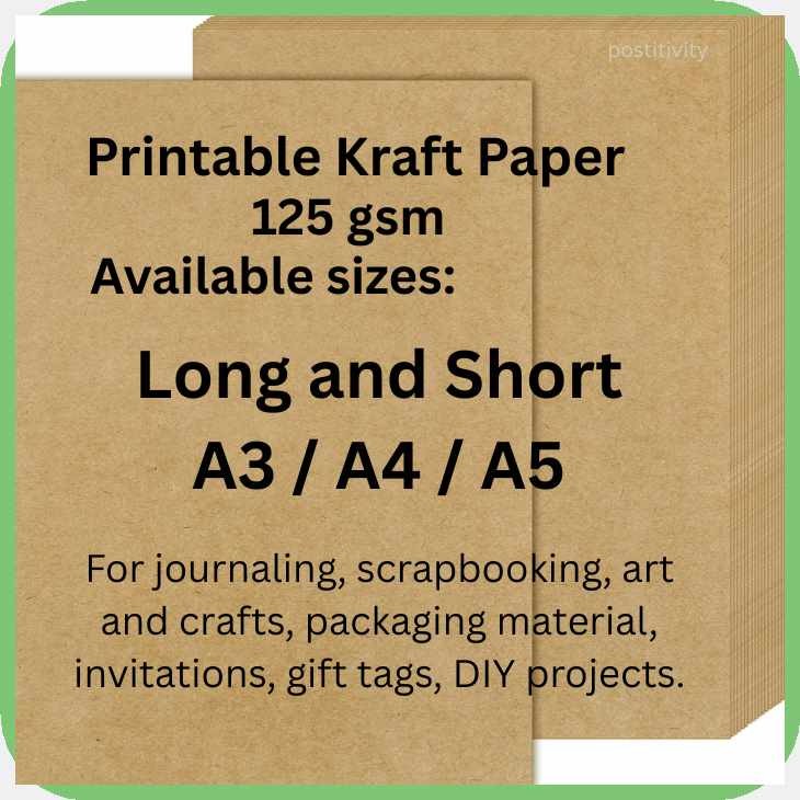 (Positivity)[C.Printable-Y:Kraft?N*Paper | Shopee Philippines