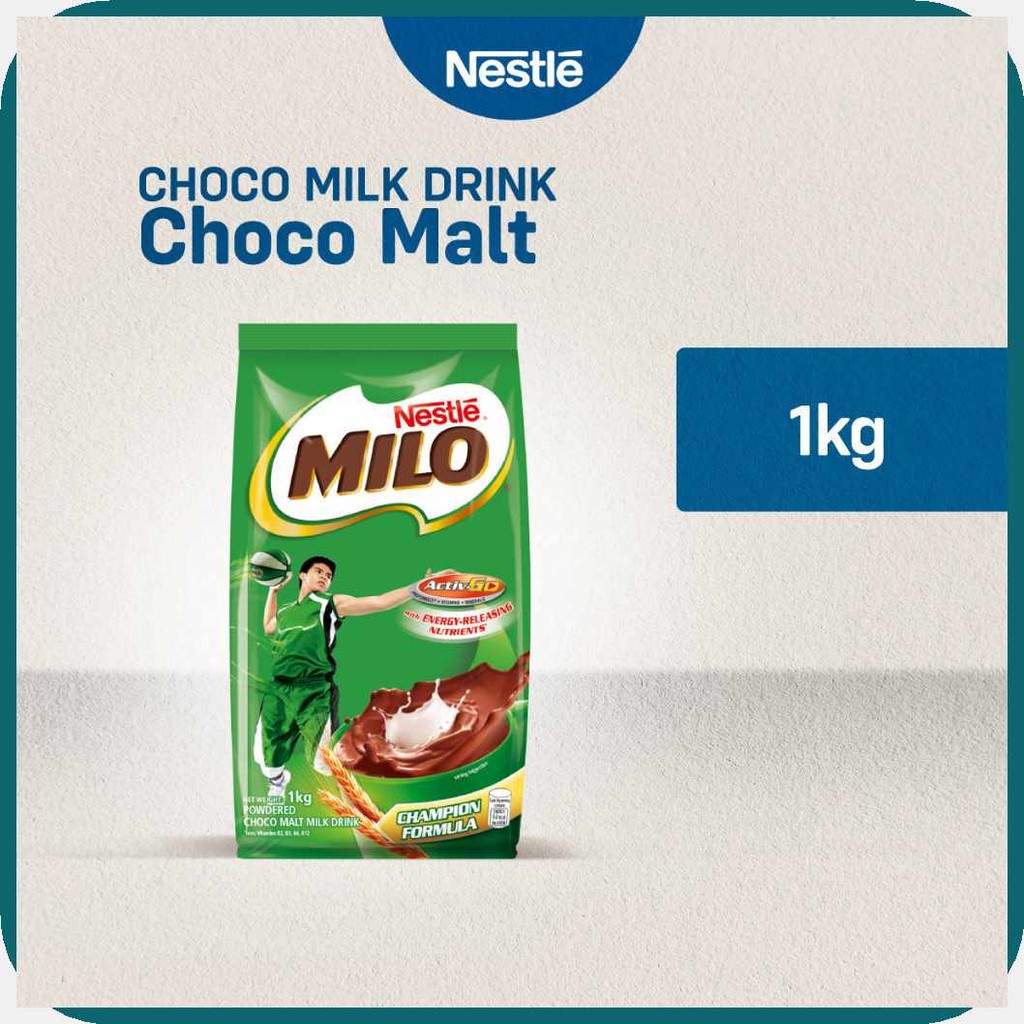 Milo]eJ#Powdered`L)Choco$wm^Malt/nG^Milk/Lm^Drink/Yl^1kg | Shopee ...