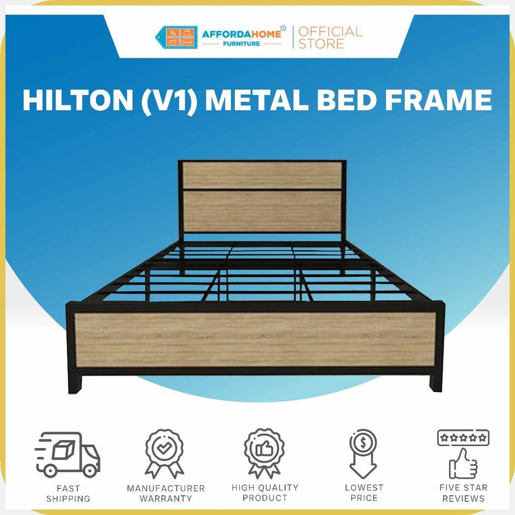 Hilton+e'(V1)-U*Bed:E$Frame^c$-_c%Affordahome_f%Furniture | Shopee ...