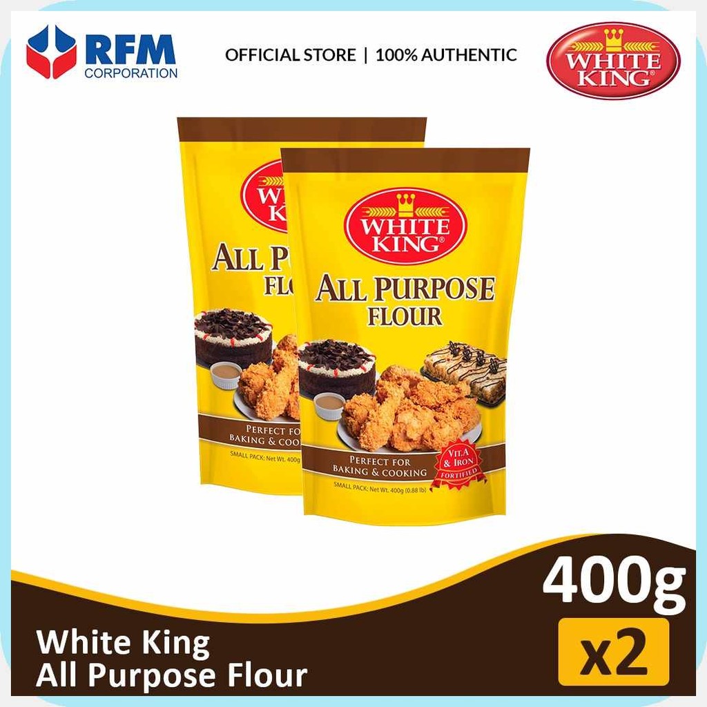 White King All Purpose Flour Small Pack 400g - Set of 2s | Shopee ...