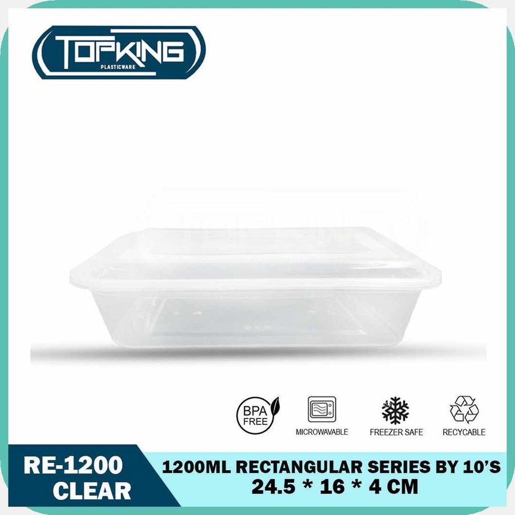 Re-1200ml Microwavable Clear And Black | Shopee Philippines