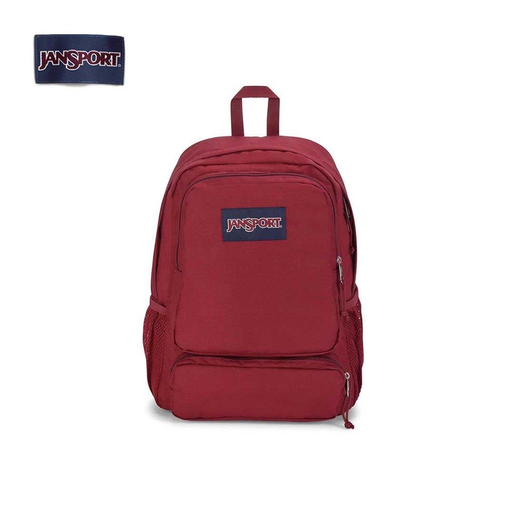 JanSport Doubleton Backpack Russet Red Men 29L | Shopee Philippines