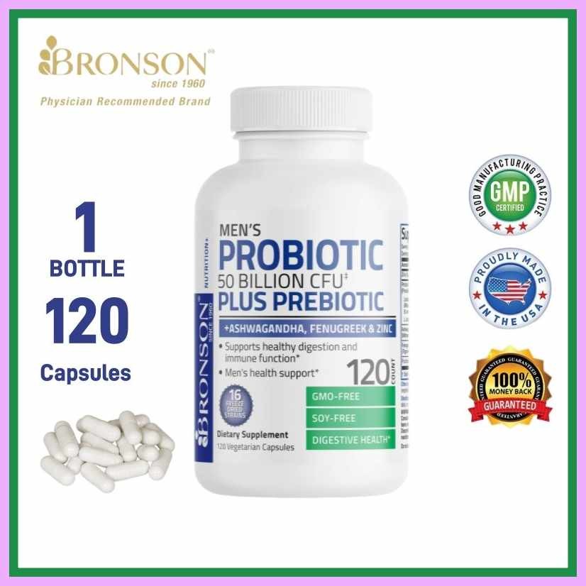 Bronson(CZ)Men's&Ki&Probiotic&&&Prebiotic&Capsules&Help&Digestion ...