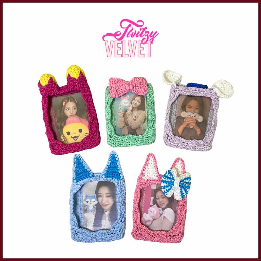 FANMADE Itzy WDZY Crochet Photocard Holders with Toploader and Freebies ...